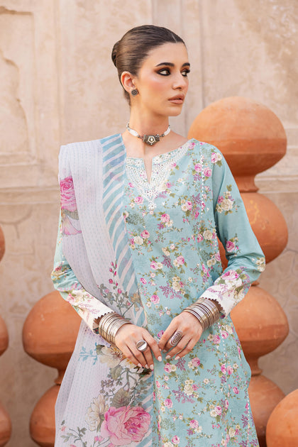 Maysa 3Pc- Printed Lawn Dress | BATIK UK