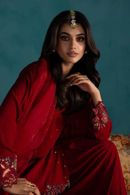 Taseen 3Pc - Georgette Luxe Pret | BATIK UK