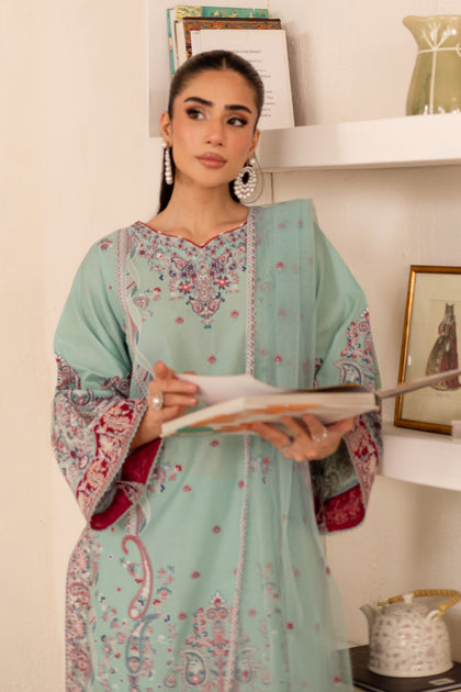 Zen 3Pc - Embroidered Solid Dress | BATIK UK
